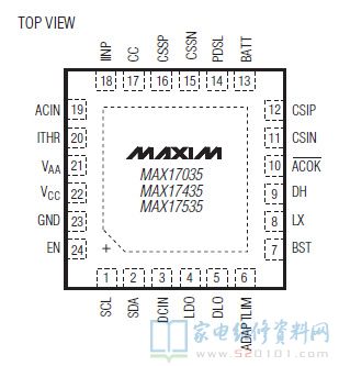 电池充电电路MAX17535 - 家电维修资料网