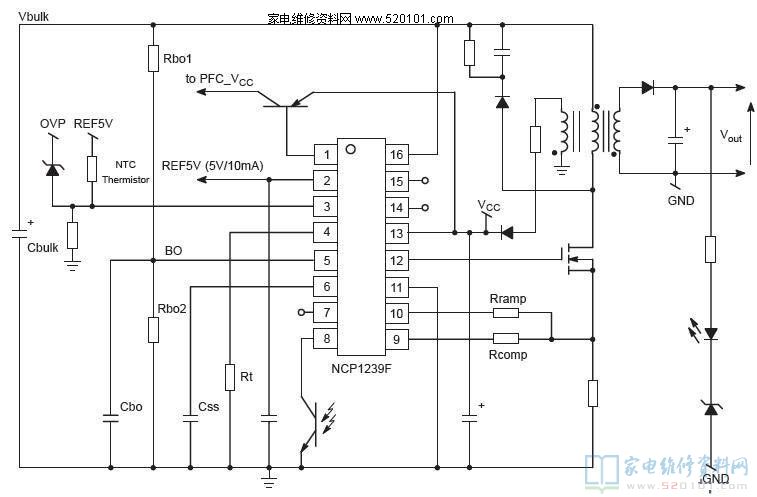 电源控制NCP1239V - 家电维修资料网