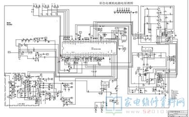 采用飞利浦单片TDA11105彩电电路图 - 家电维修资料网