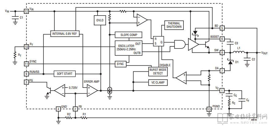 降压型稳压器LT3682 - 家电维修资料网