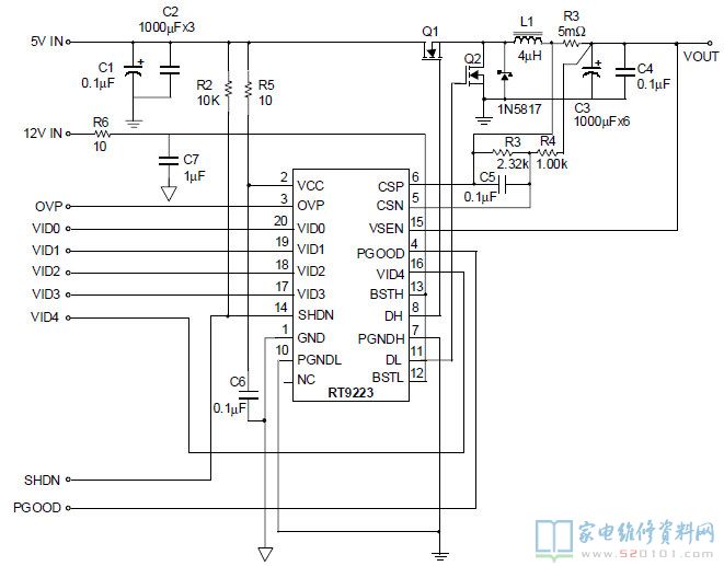 电源管理芯片RT9223 - 家电维修资料网