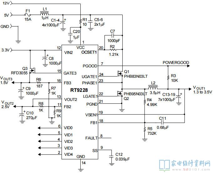电源管理芯片RT9228 - 家电维修资料网