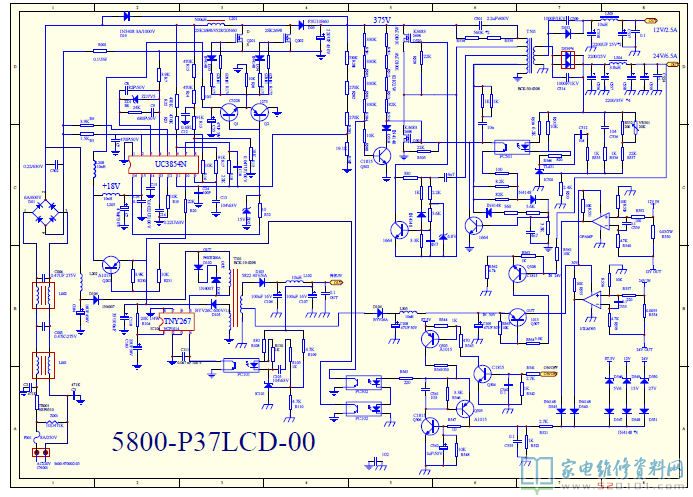 创维168P-P37TTK-00电源板电路原理图 - 家电维修资料网