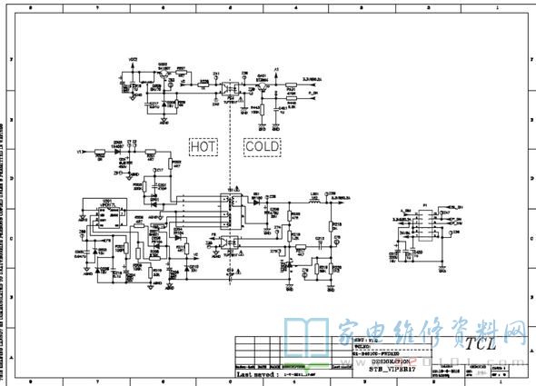 创维08-PE461C6-E461C0-PWD01电源板电路图 - 家电维修资料网