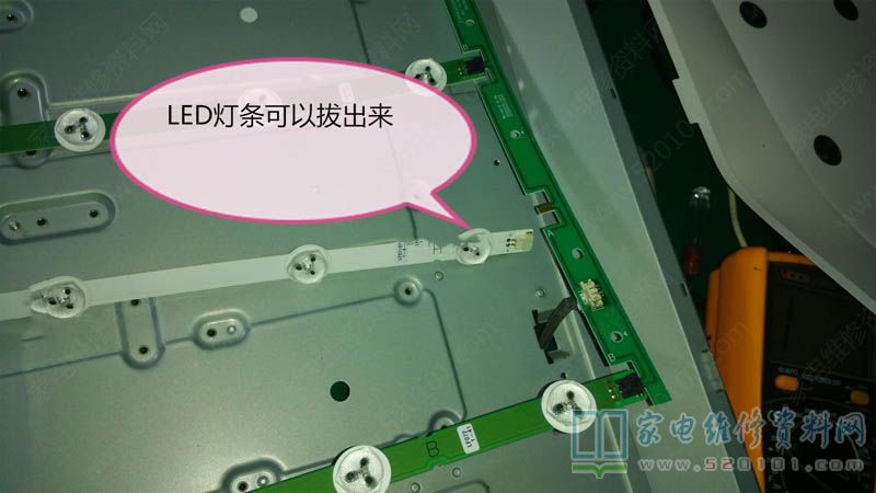 LED背光液晶屏拆卸过程与内部结构（图） - 家电维修资料网