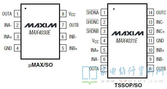 运算放大器MAX4030E - 家电维修资料网