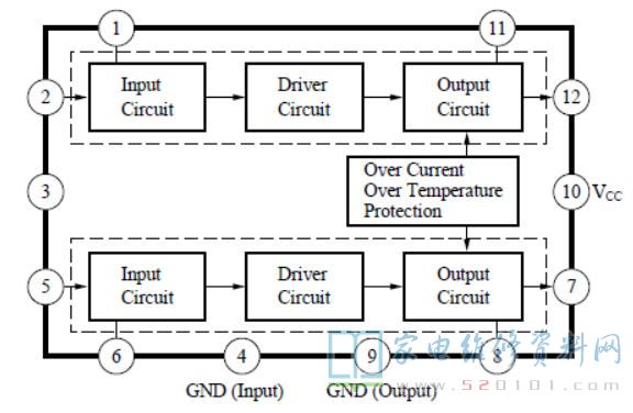 双声道音频功率放大器AN7147 - 家电维修资料网