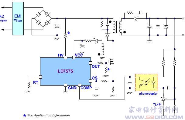 电源PWM电源管理芯片LD7575PS