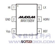 高边MOSFET驱动电路MAX15054 - 家电维修资料网