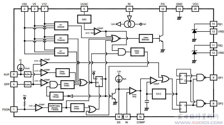 开关电源电路SG6105